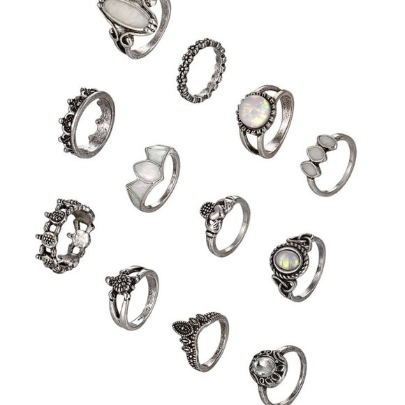 Jewelry | Boho Gypsy Style Ring Set | Poshmark